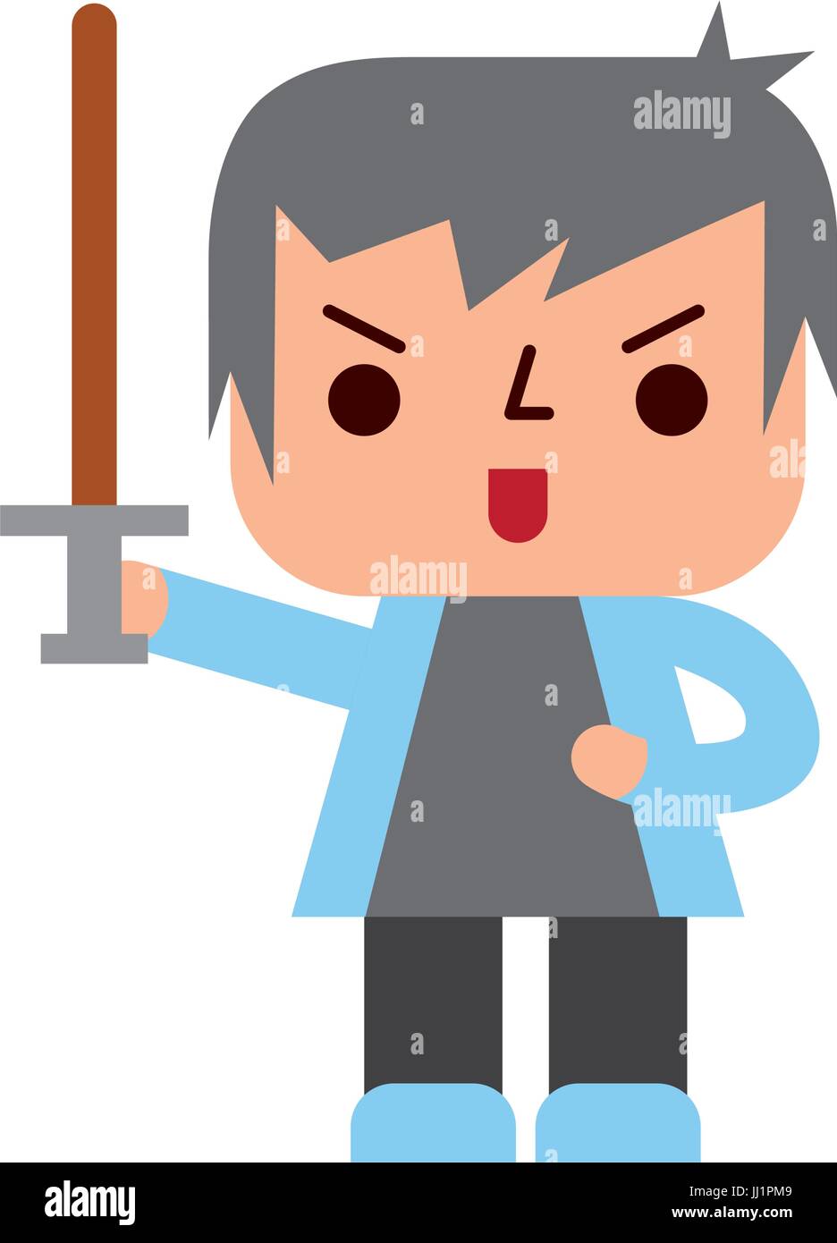 Avatar of a video game warrior with sword Stock Vector Image & Art - Alamy