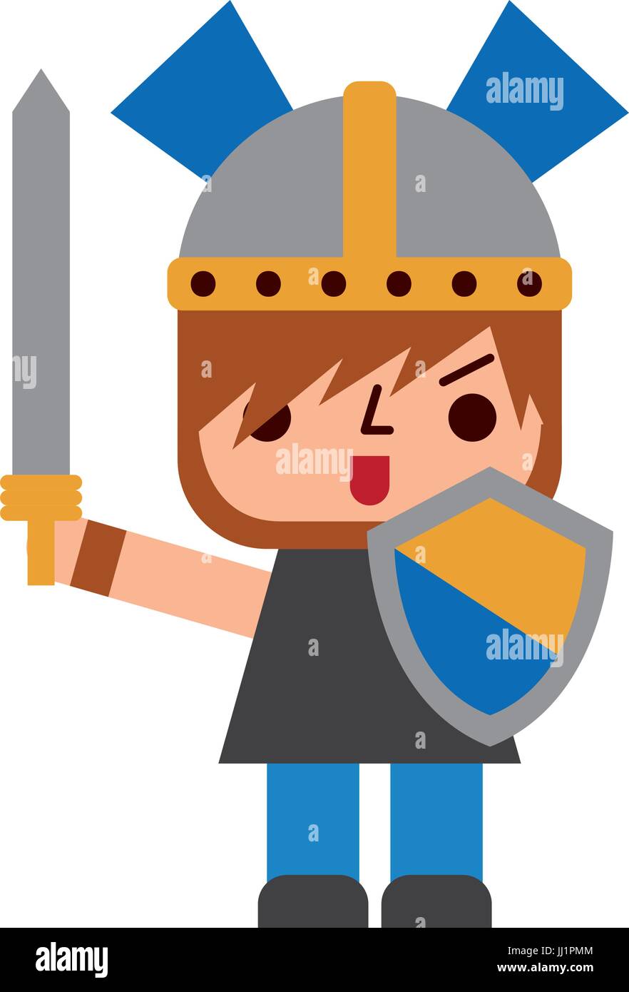 Armed with a sword Stock Vector Images - Alamy