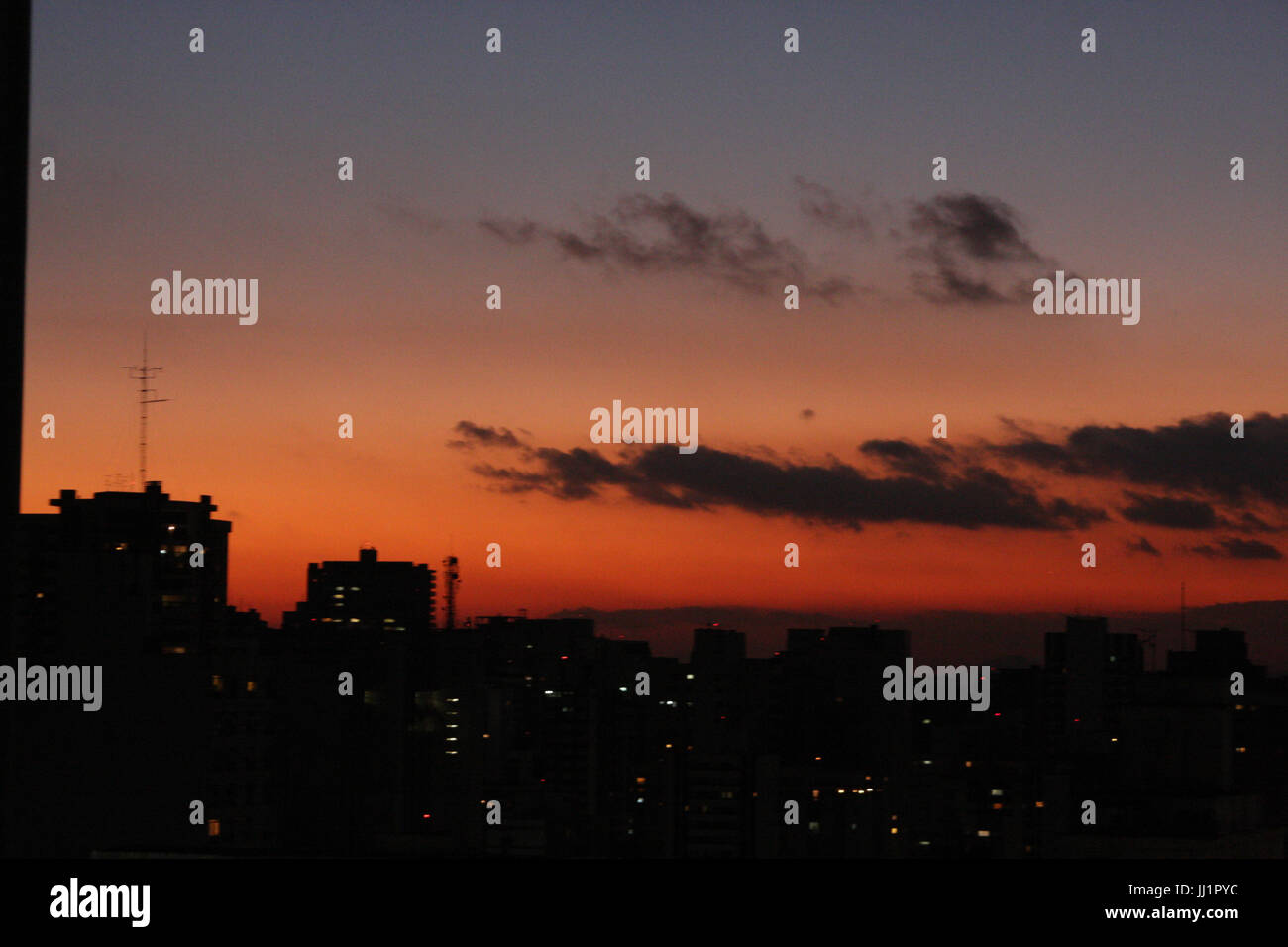 Sunset, City, São Paulo, Brazil Stock Photo - Alamy