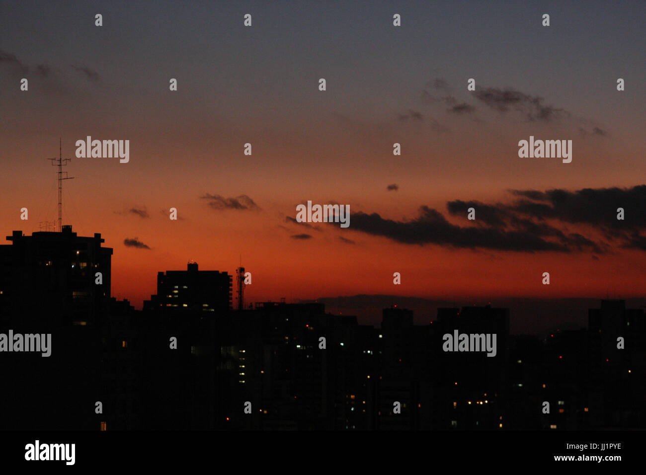 Sunset, City, São Paulo, Brazil Stock Photo - Alamy