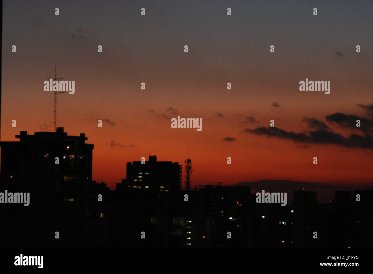 Sunset, City, São Paulo, Brazil Stock Photo - Alamy