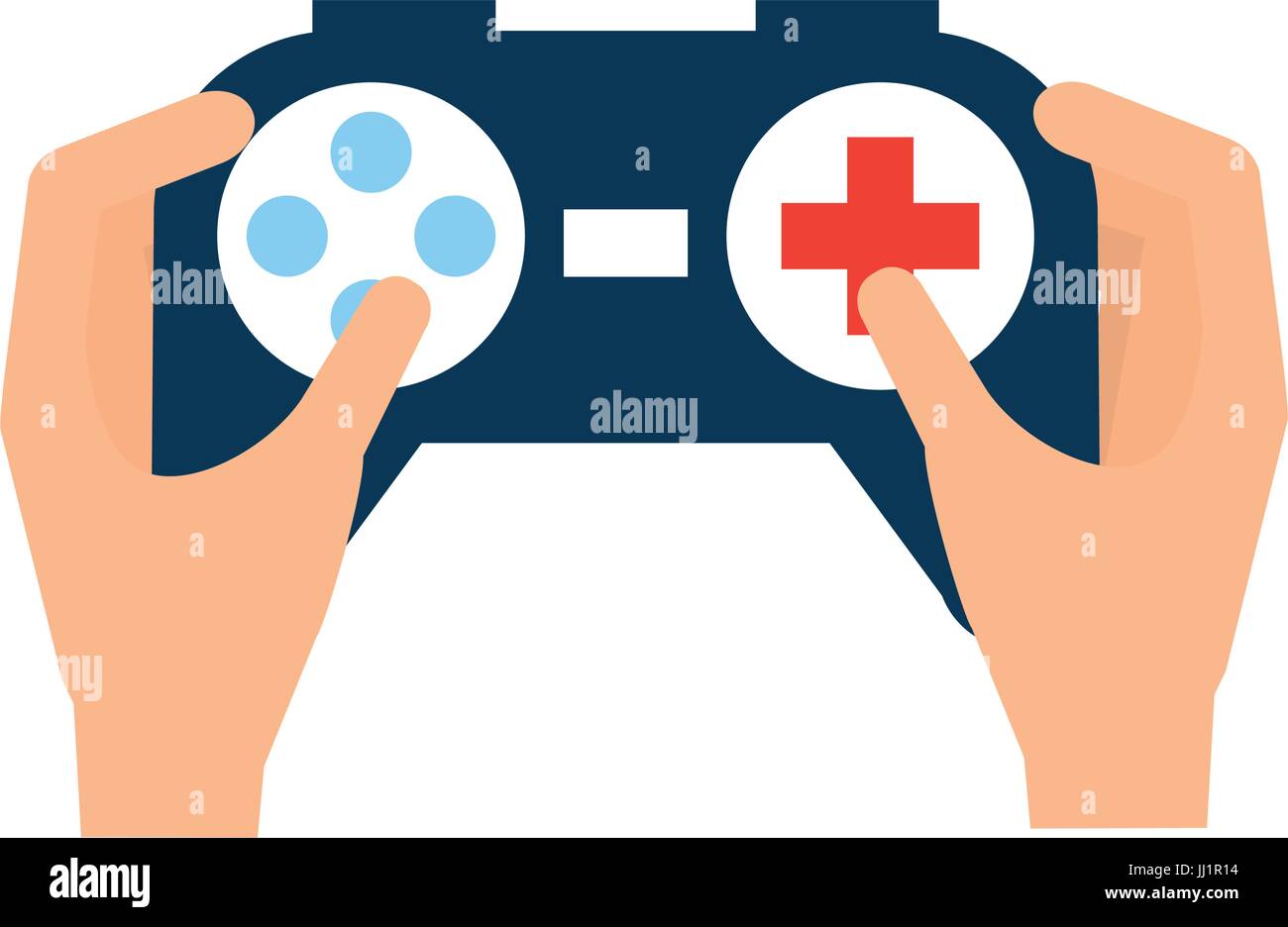 hands with video game control icon Stock Vector Image & Art - Alamy