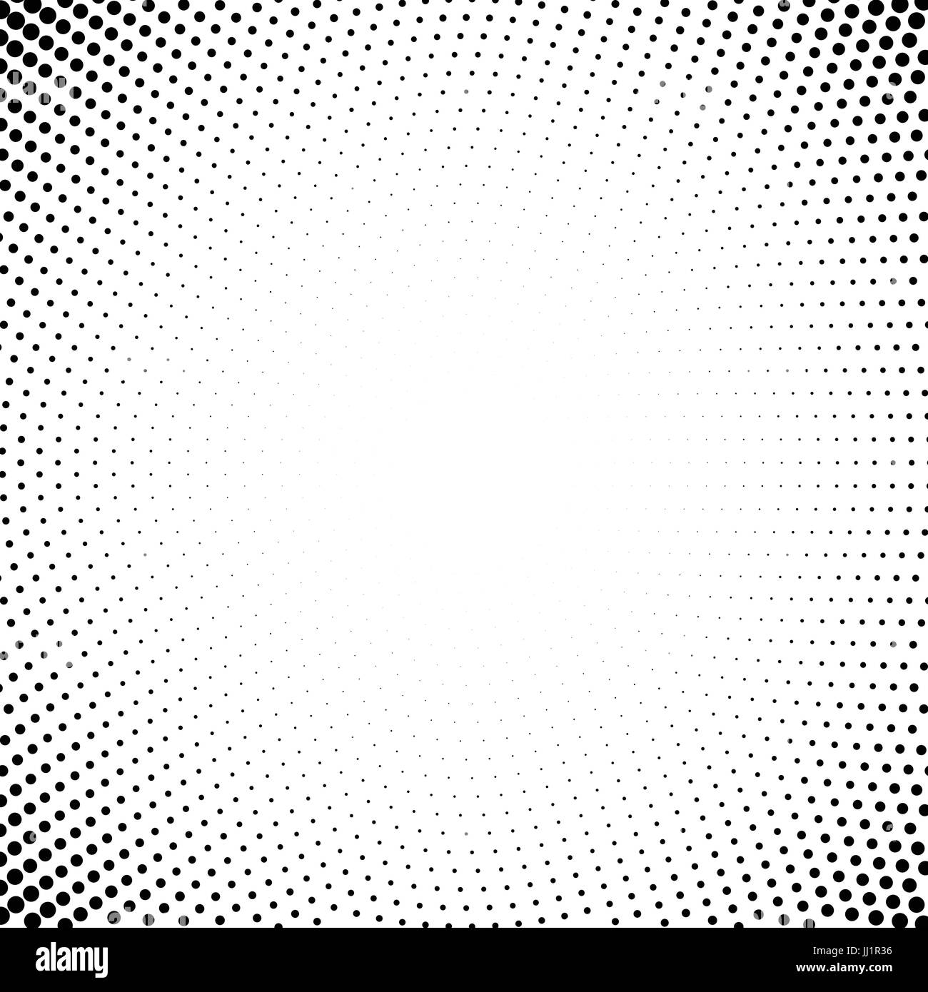 Vector background of dots in the corners of the image. Black digital ...