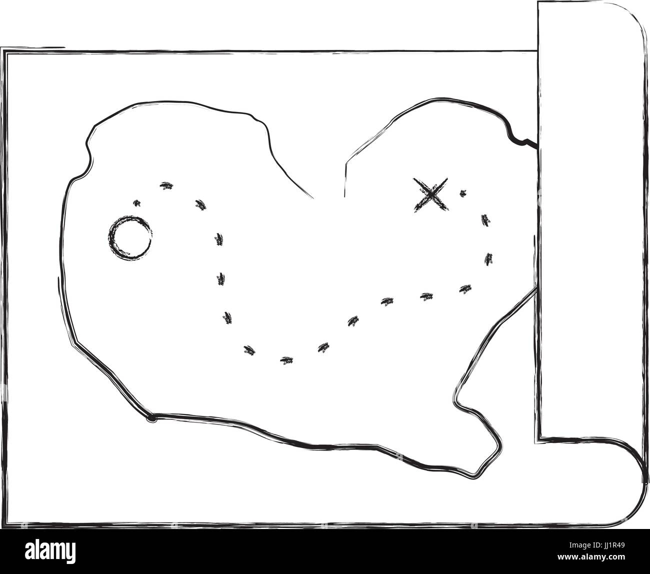 treasure map game icon Stock Vector Image & Art - Alamy