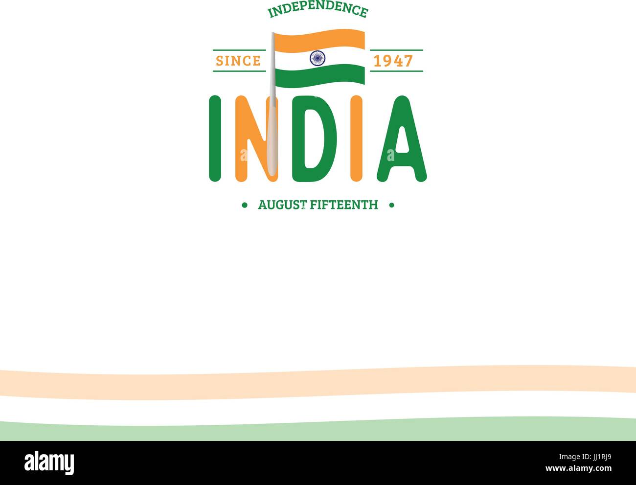 Independence day of India from the British Empire isolate sign of ...