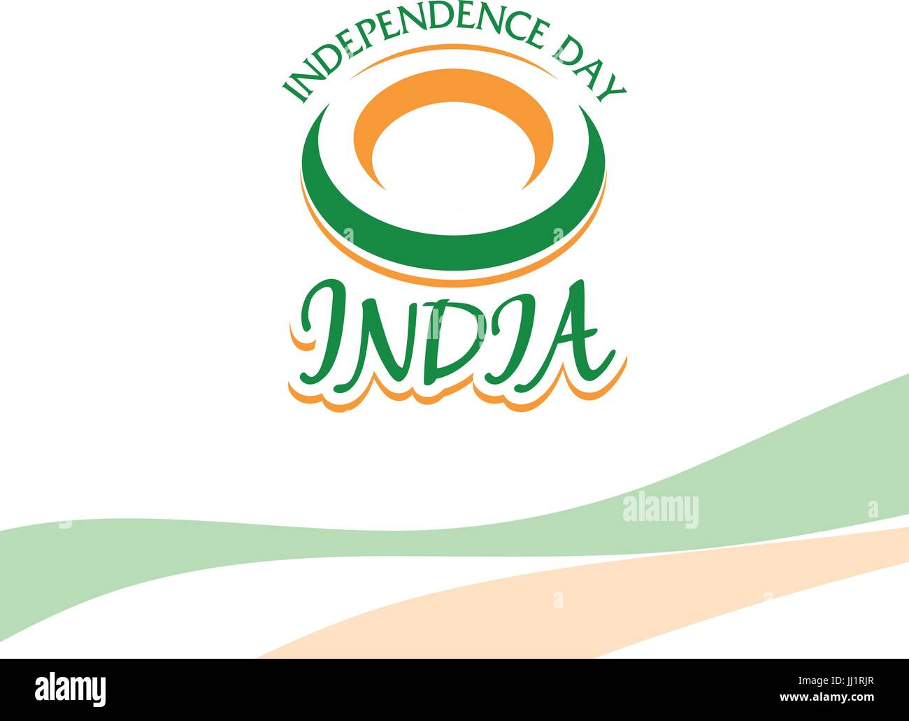 Independence day of India from the British Empire isolate sign of ...