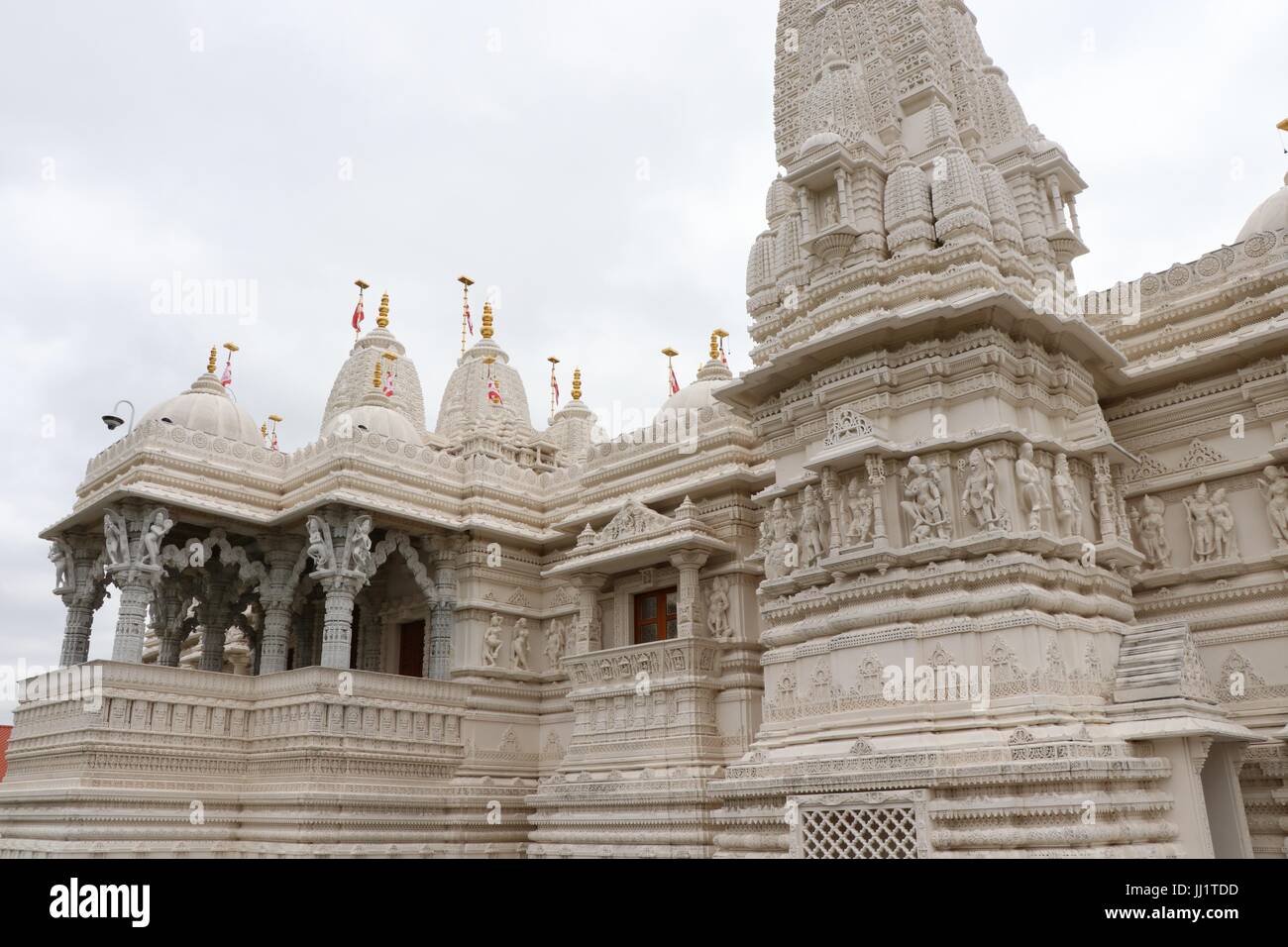 BAPS Shri Swaminarayan Mandir, Chicago Stock Photo - Alamy