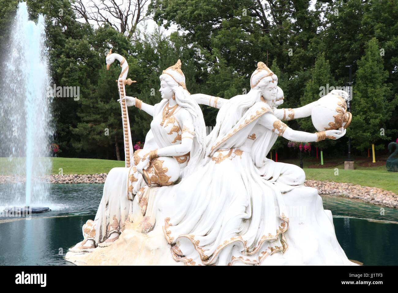 BAPS Shri Swaminarayan Mandir, Chicago Stock Photo - Alamy