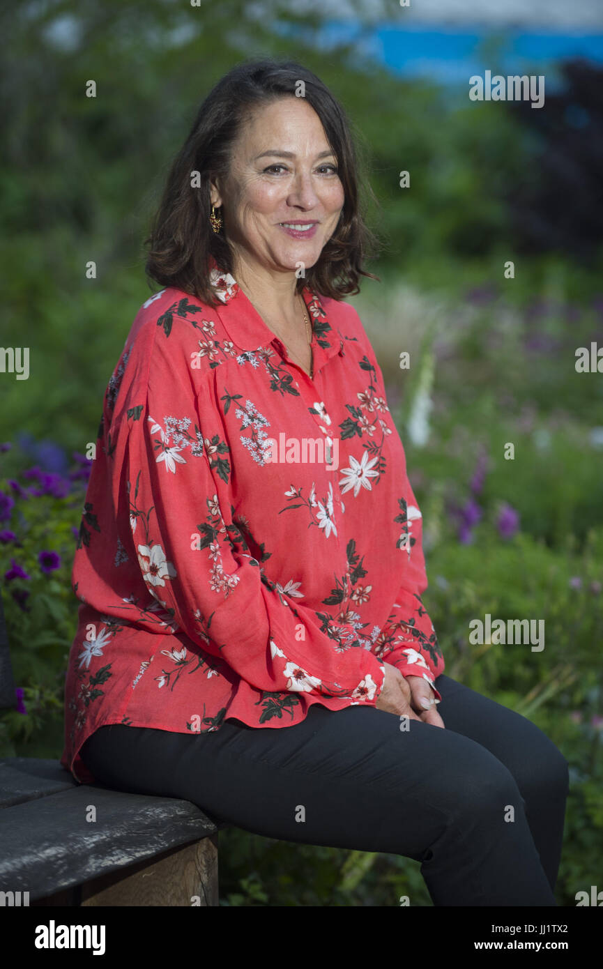 Arabella Weir sits for portraits as she attends the "Borders Book ...