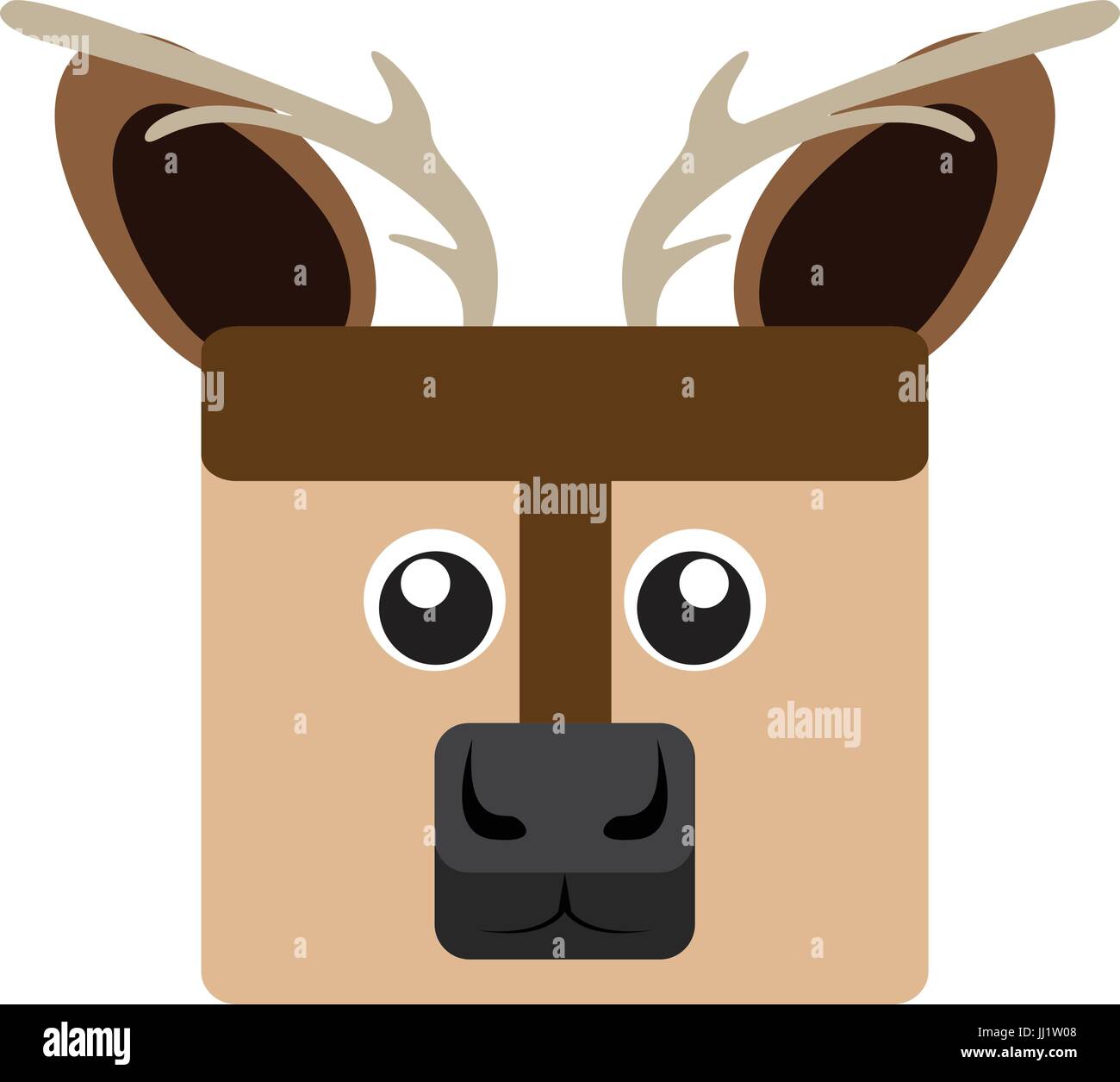 Isolated deer face Stock Vector Image & Art - Alamy