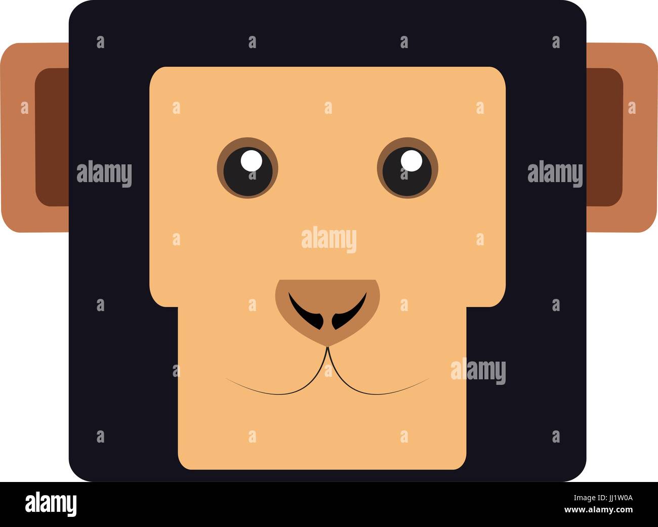 Isolated monkey face Stock Vector Image & Art - Alamy