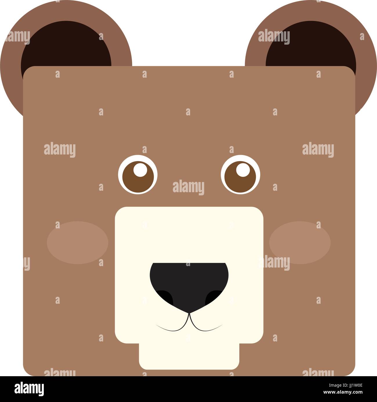 Isolated bear face Stock Vector Image & Art - Alamy