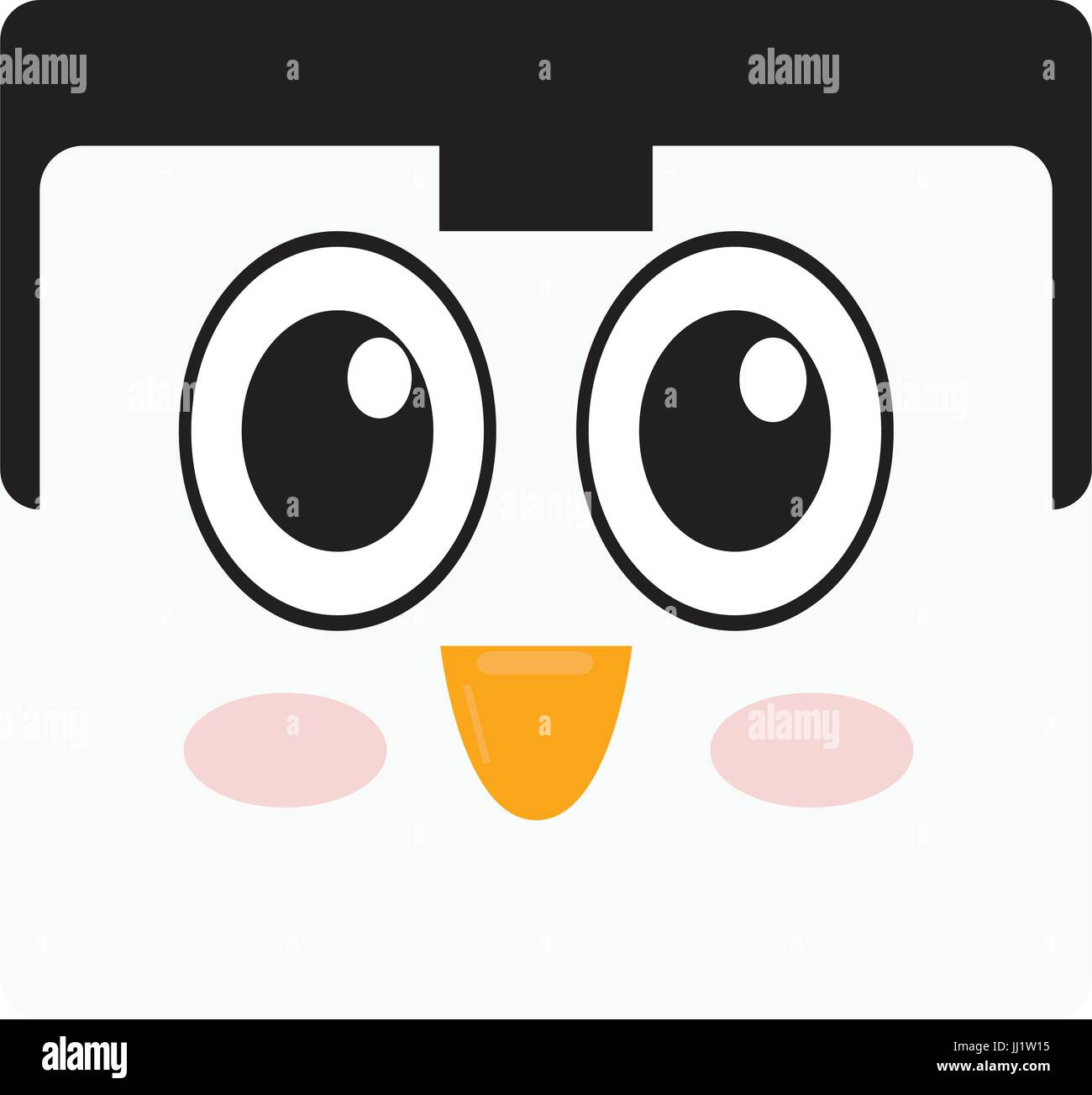 Isolated penguin face Stock Vector Image & Art - Alamy