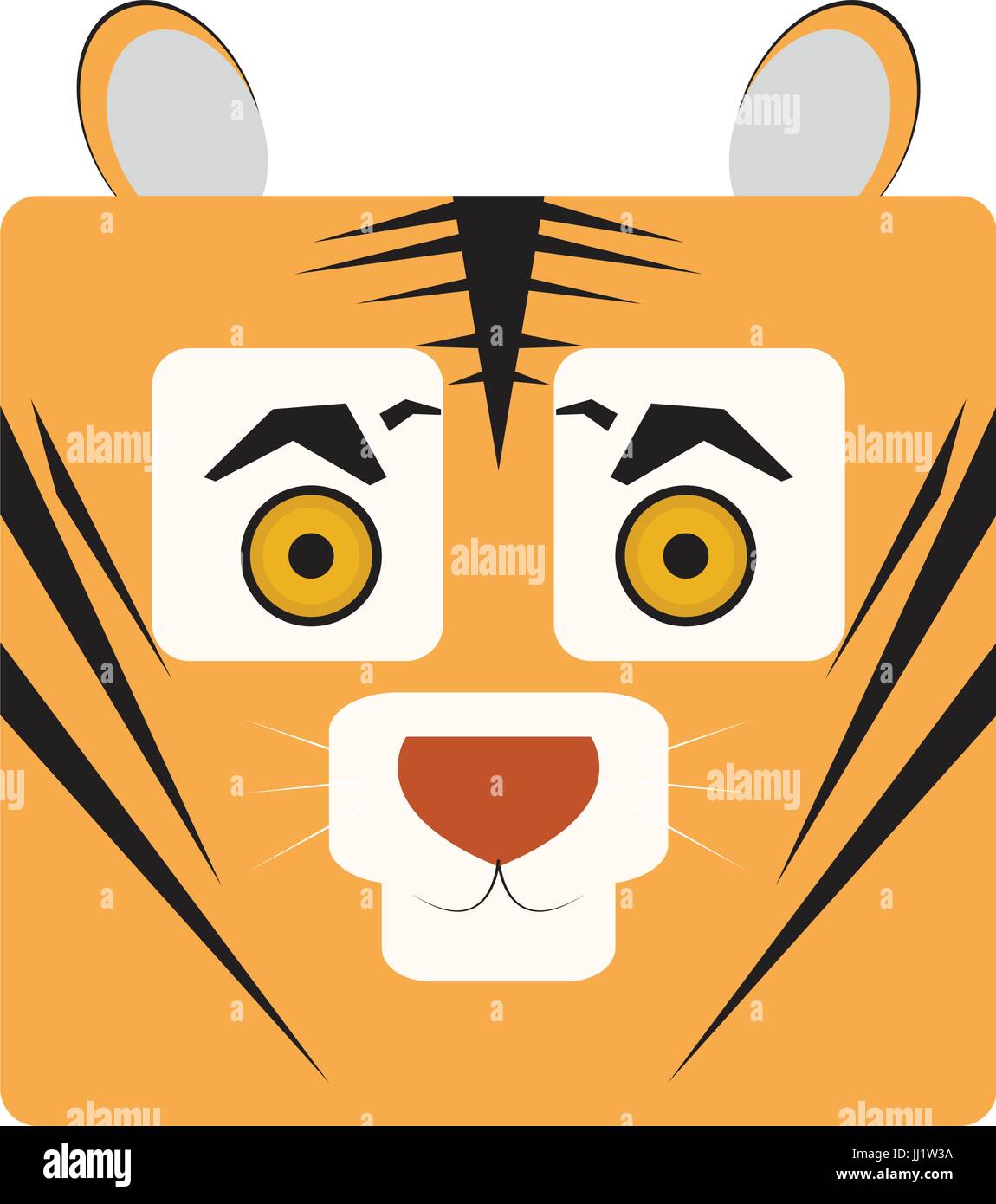 Tiger square Stock Vector Images - Alamy