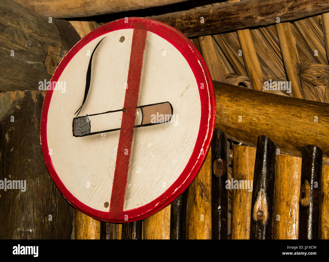 Handmade "No Smoking" Sign Stock Photo - Alamy