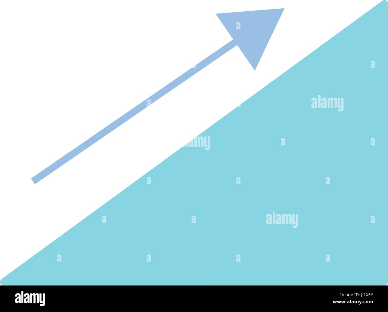 financial triangle with arrow up to business document Stock Vector ...