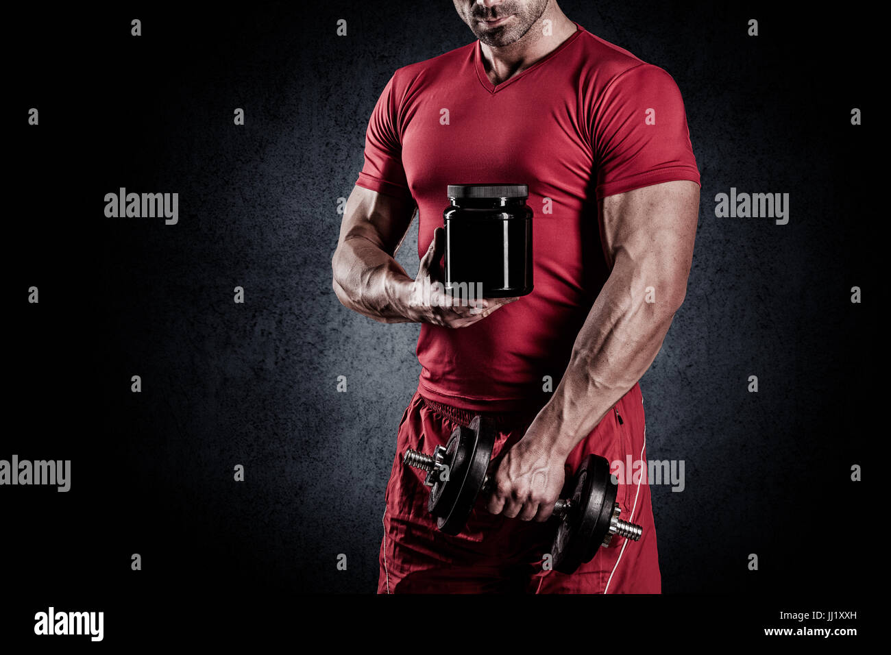 Muscular hispanic sportsman man hi-res stock photography and images - Alamy
