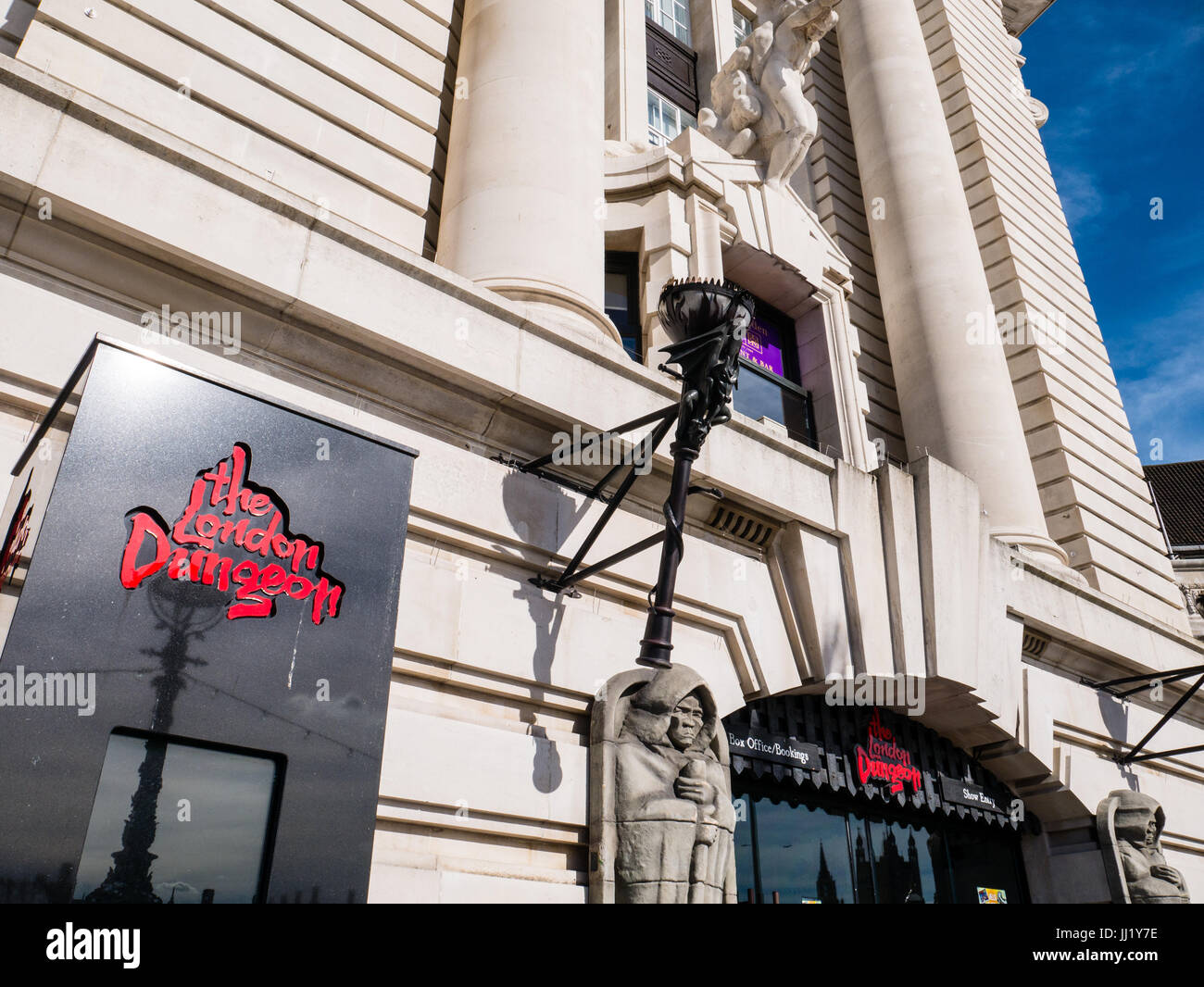 The London Dungeon Entrance, South Bank, London, England Stock Photo ...
