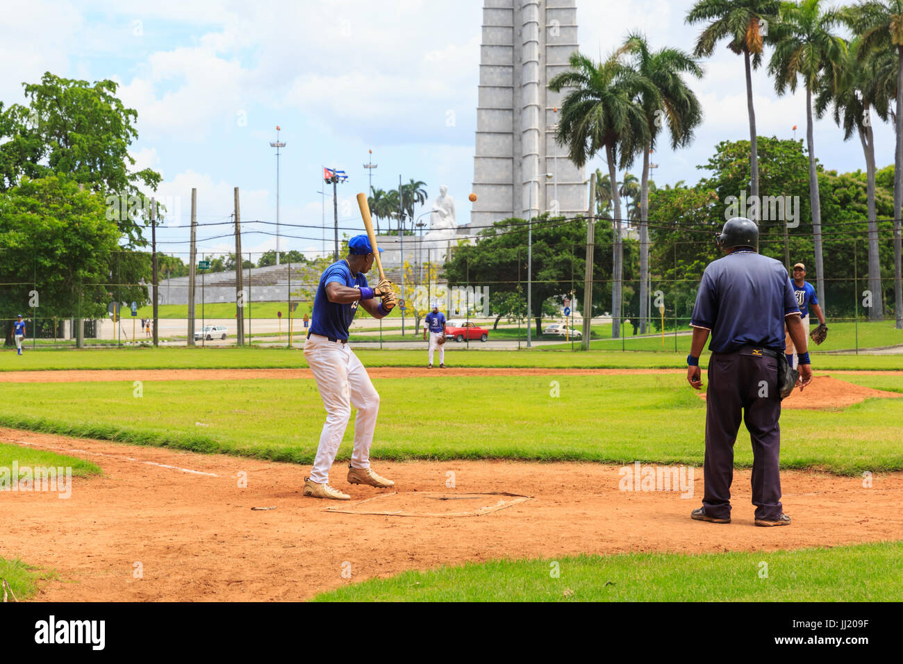 Players from top Cuban baseball team Havana Industriales during ...