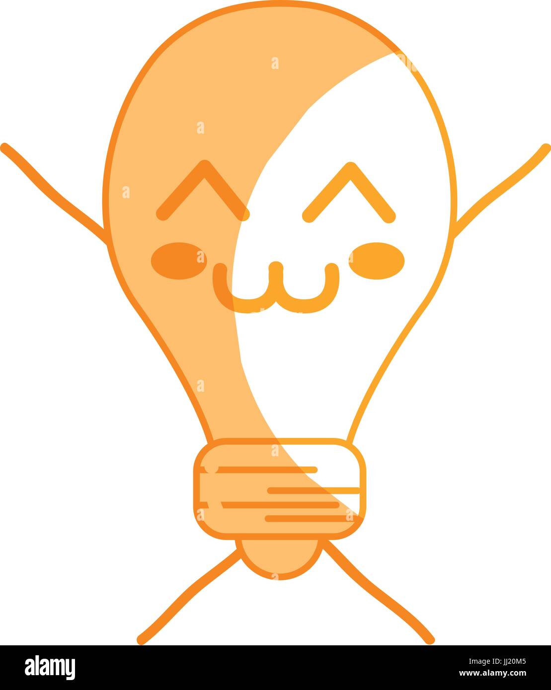 silhouette kawaii cute tender bulb energy Stock Vector Image & Art - Alamy