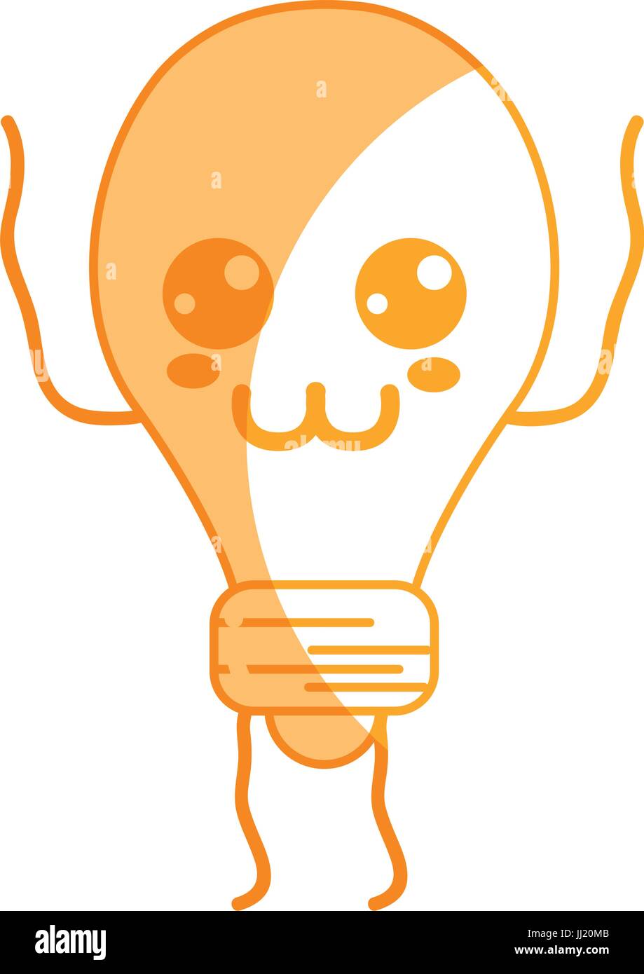 silhouette kawaii cute tender bulb energy Stock Vector Image & Art - Alamy