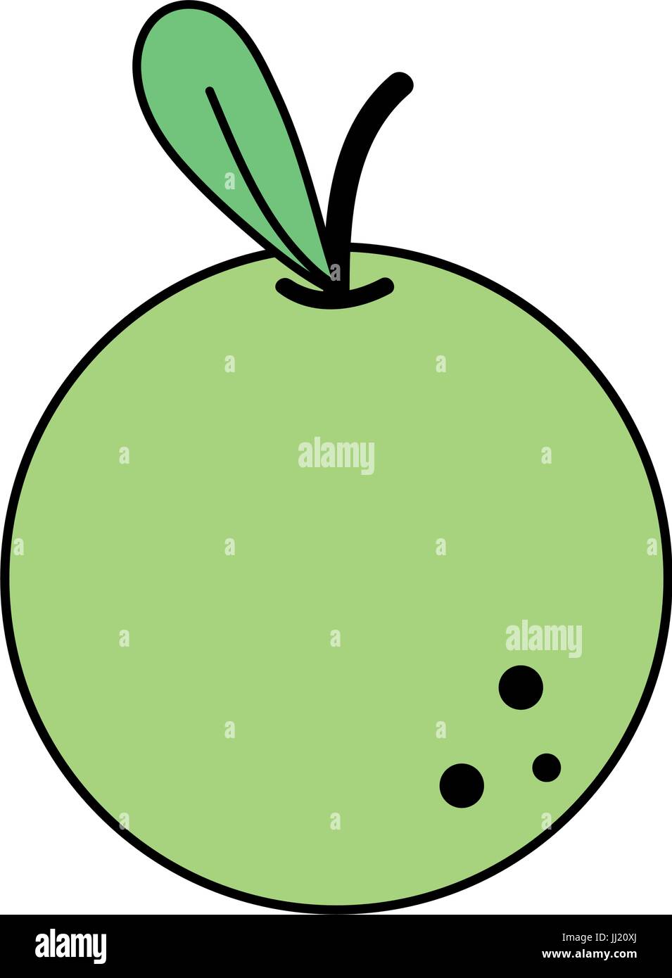 delicious apple fruit with vitamins and protein Stock Vector Image & Art - Alamy