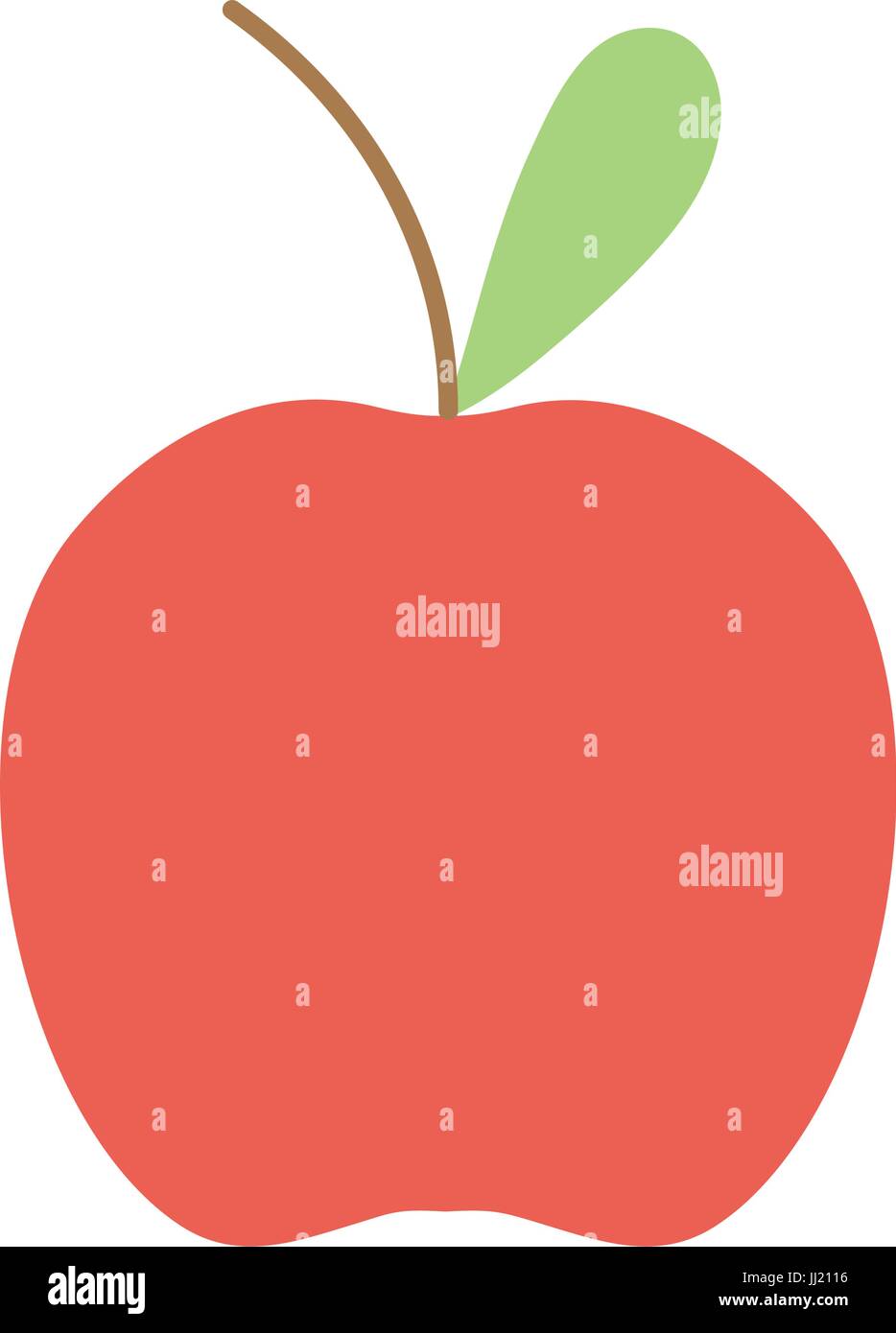 delicious apple fruit with vitamins and protein Stock Vector Image ...