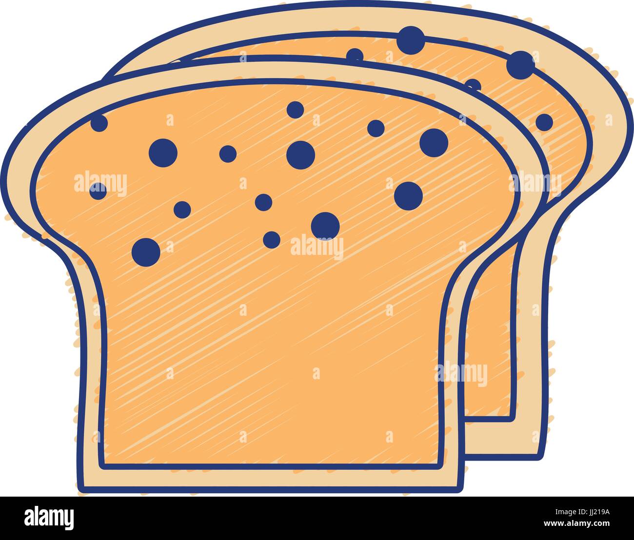 Bread slices wheat flour Stock Vector Images - Alamy