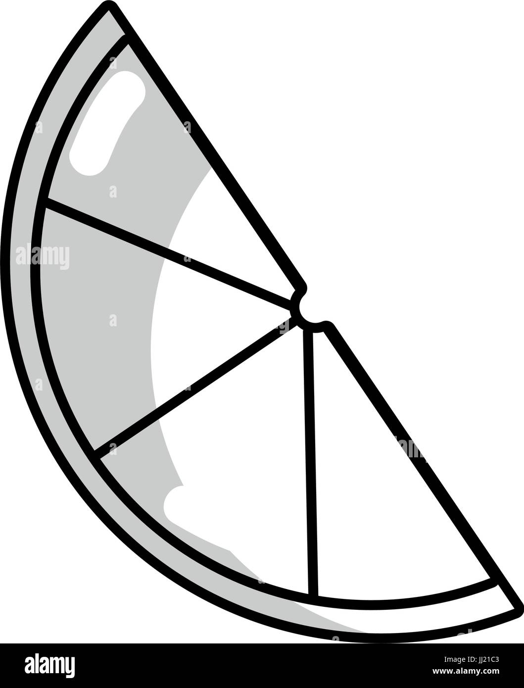 line delicious slice lemon fruit with vitamins and protein Stock Vector Image & Art - Alamy