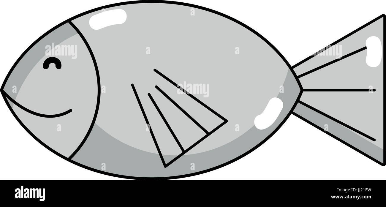 line fresh fish animal to preparation meal Stock Vector Image & Art - Alamy