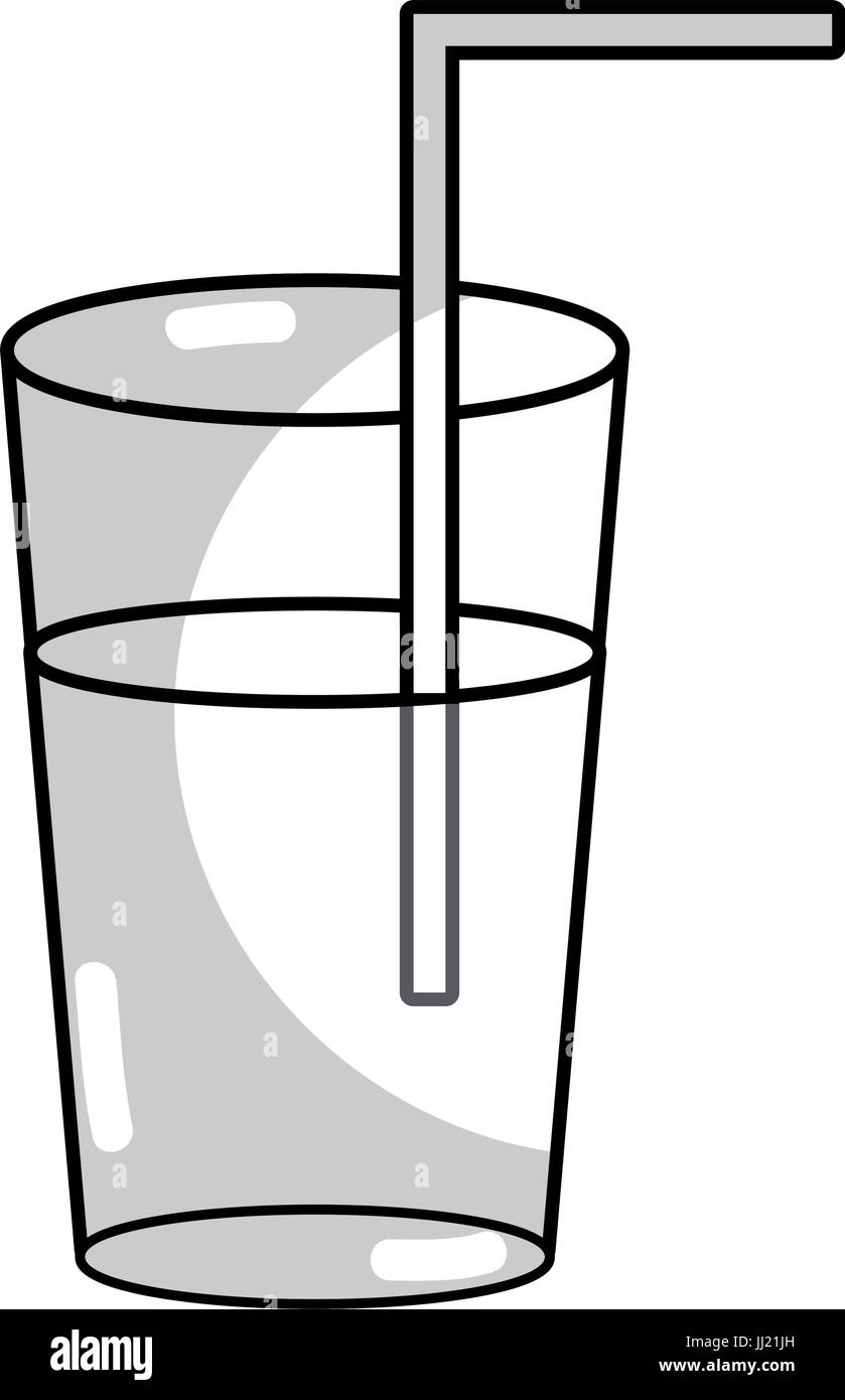 line refreshment in the bottle glass to drink Stock Vector Image & Art ...