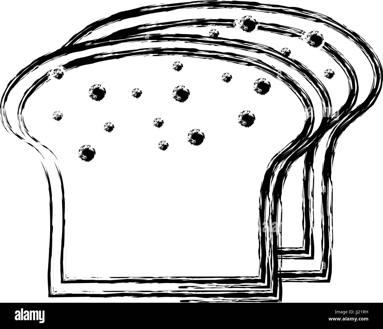 Bakery slices Black and White Stock Photos & Images - Alamy