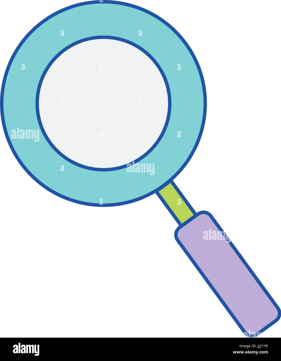 magnifying glass symbol to search and exploration Stock Vector Image ...