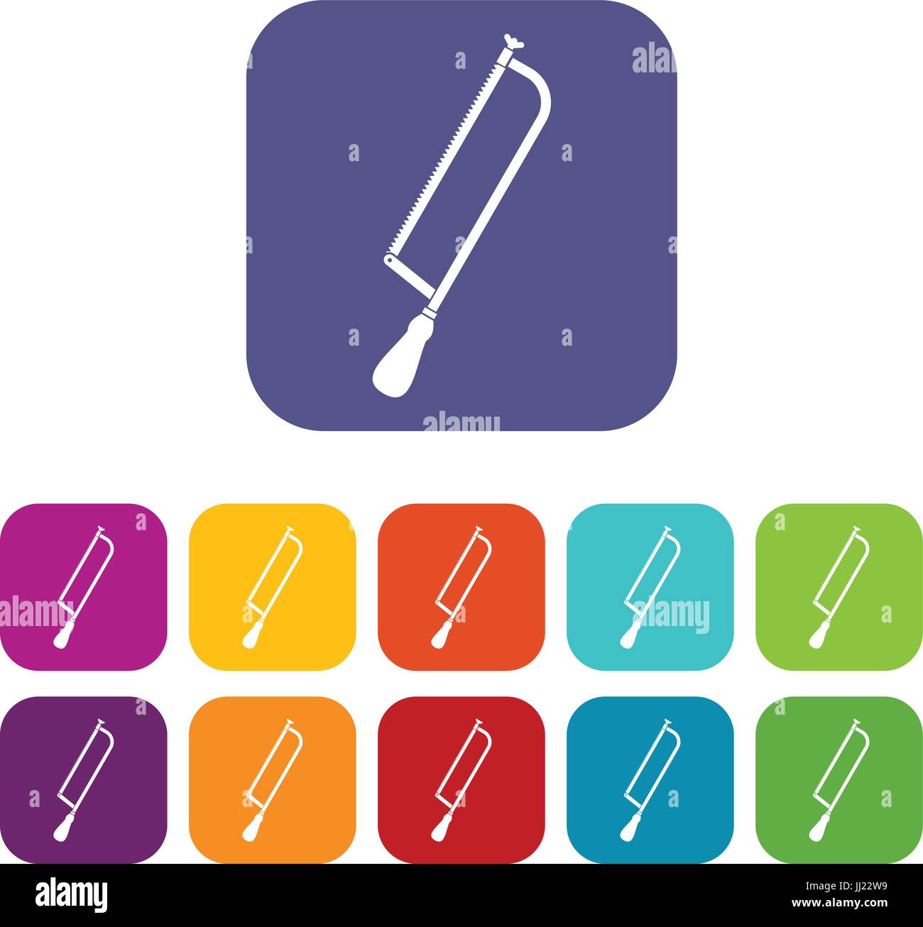 Amputation and surgical saw icons set flat Stock Vector Image & Art - Alamy