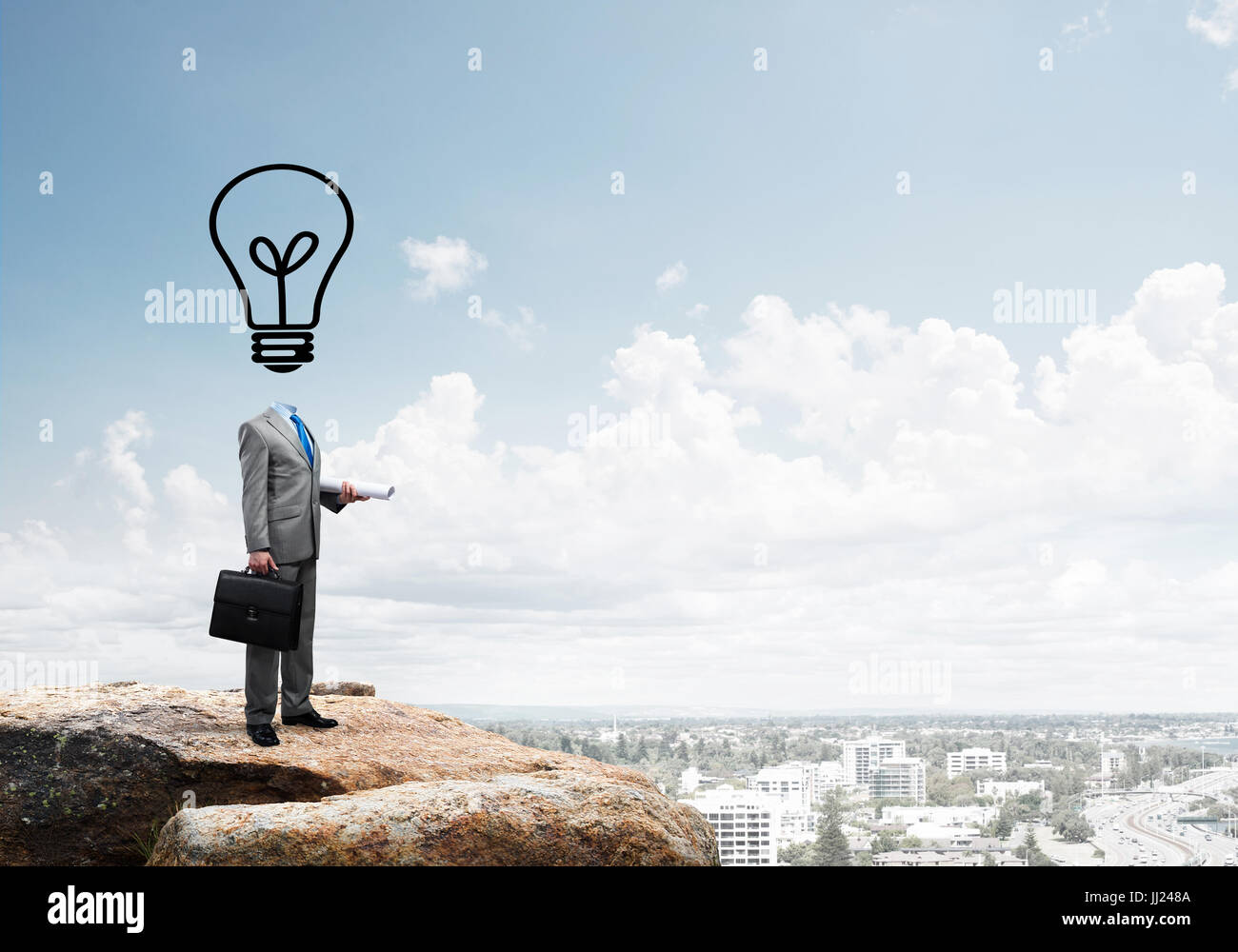 Man of creative ideas Stock Photo - Alamy