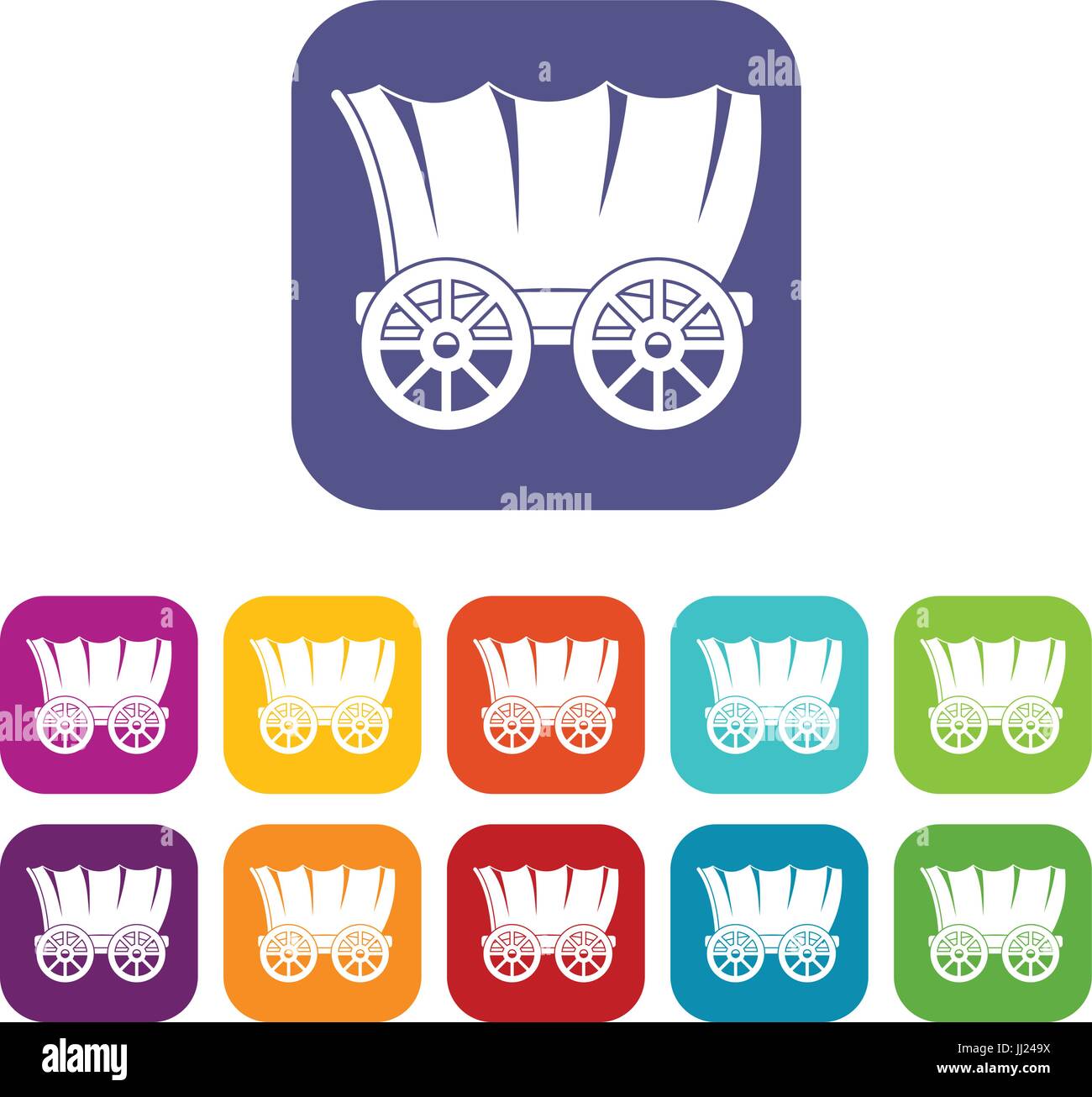American covered wagon Stock Vector Images - Alamy