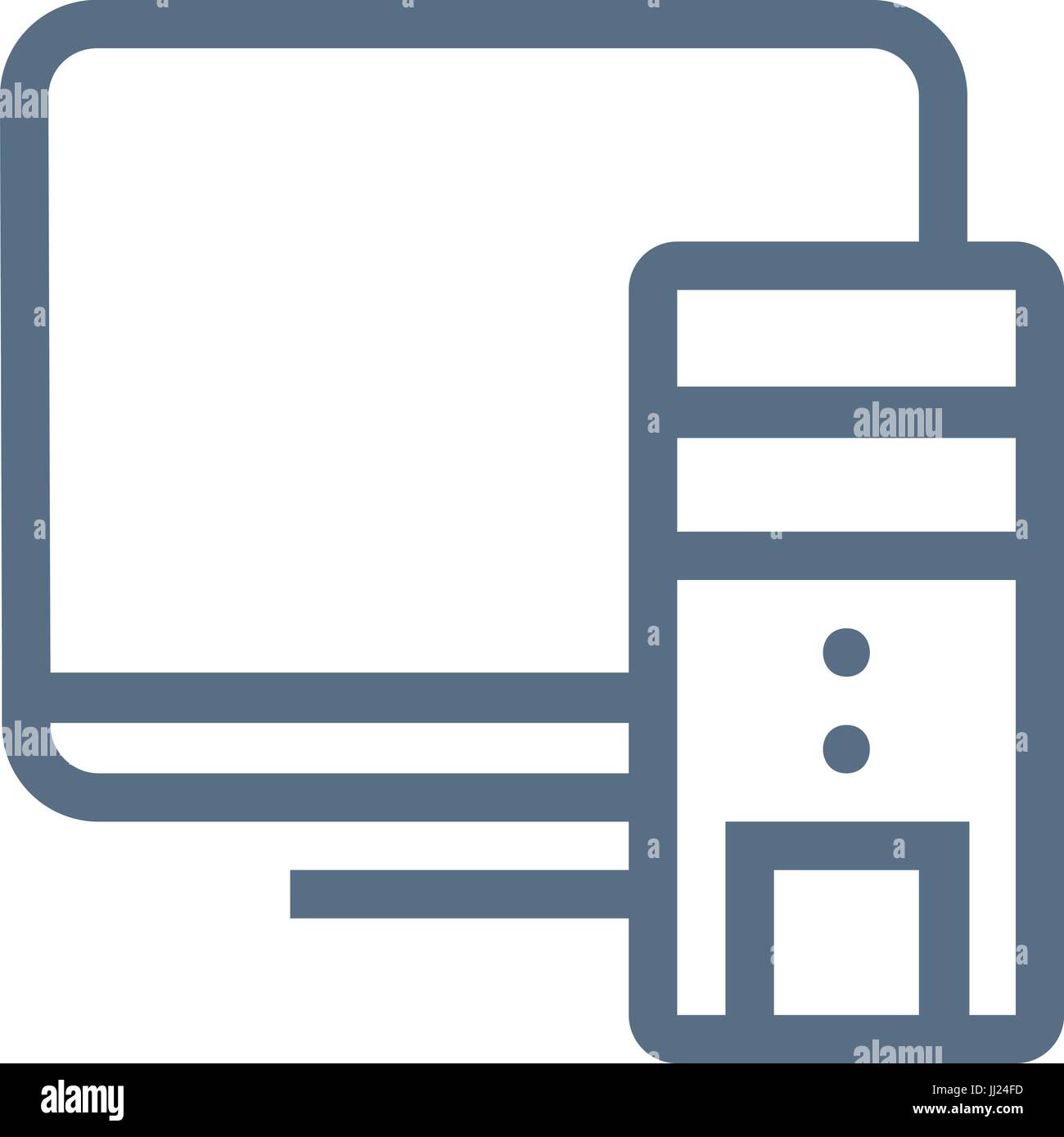 Computer flat icon Stock Vector Image & Art - Alamy