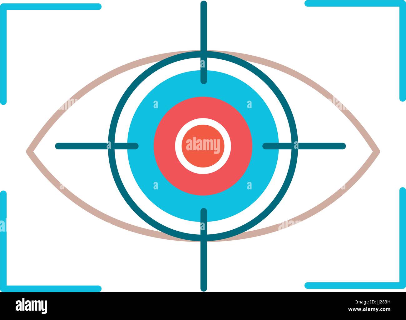 visual technology connect in the cyberspace structure Stock Vector ...