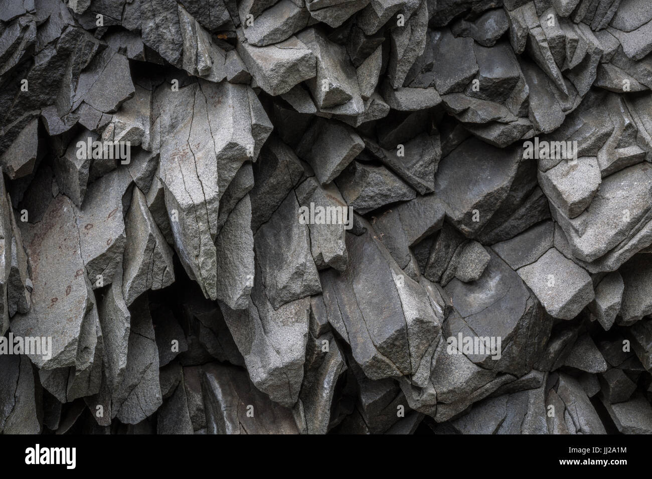 Close up of Basalt rock showing patterns for backgrounds Stock Photo ...
