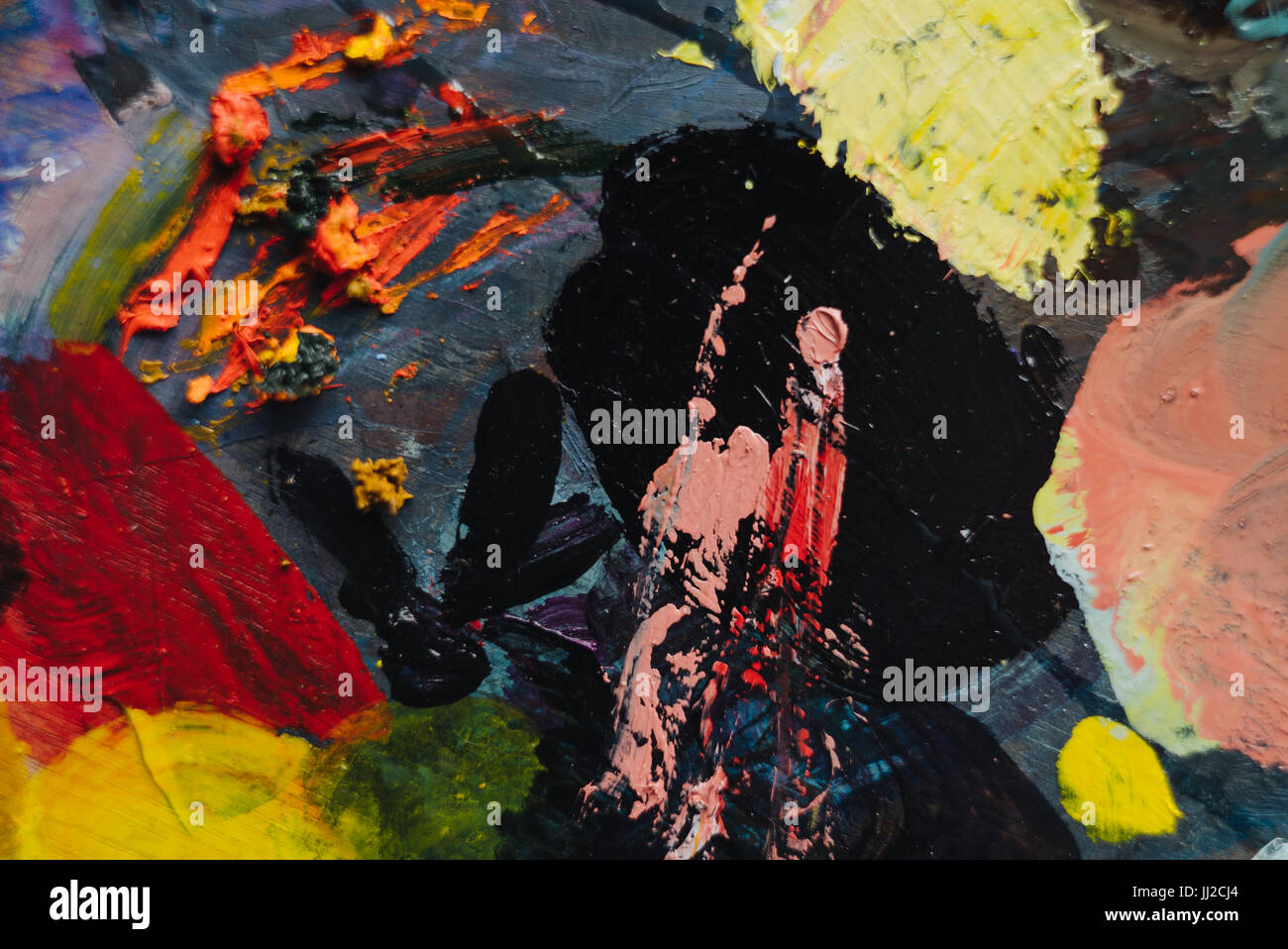 Abstract colourfull acrylic oil hand painted background Stock Photo - Alamy