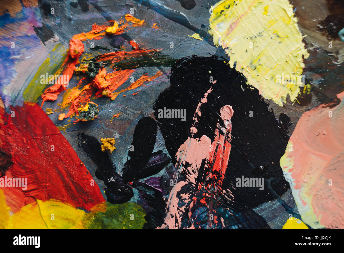 Abstract colourfull acrylic oil hand painted background Stock Photo - Alamy