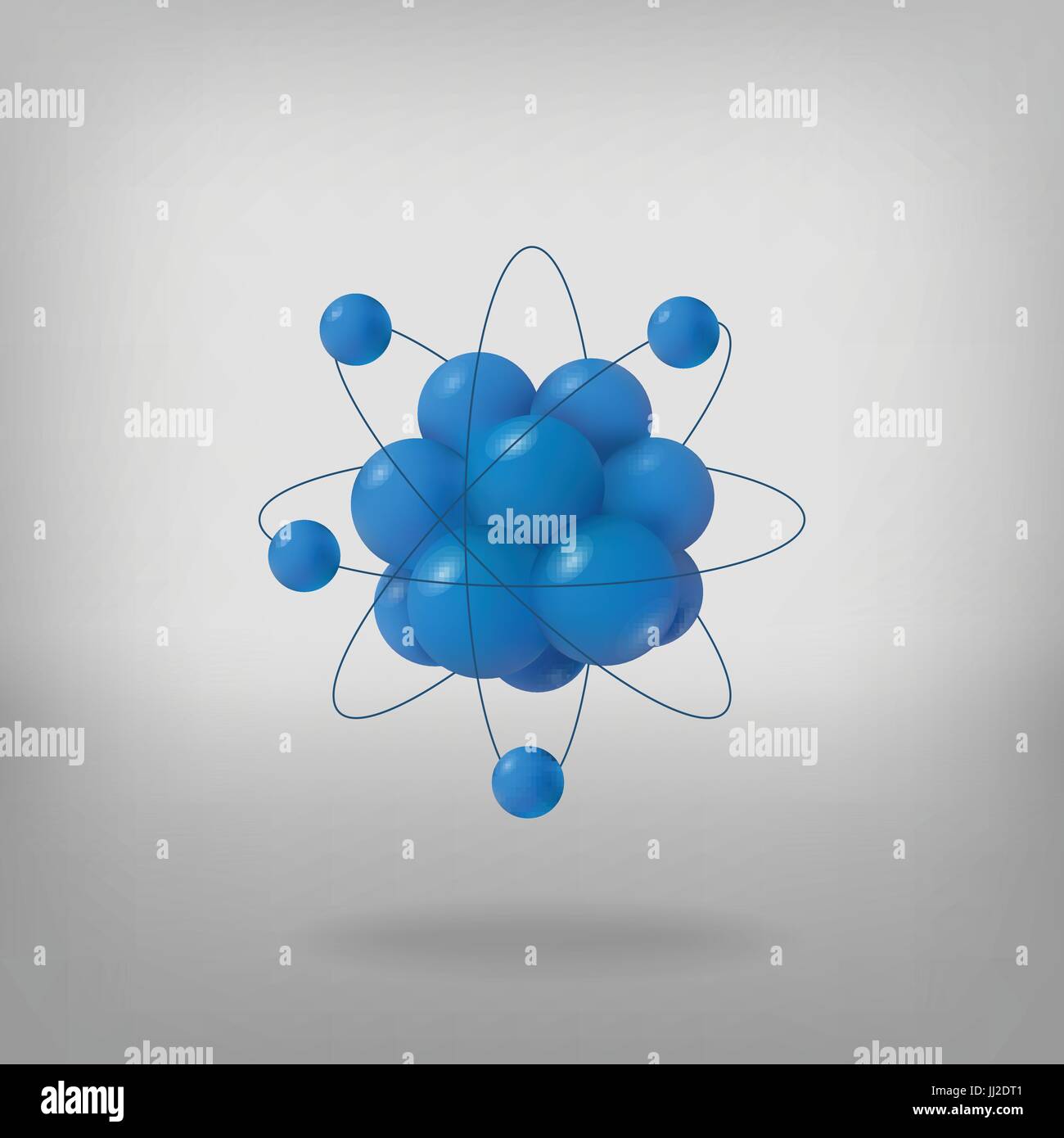 3d abstract atom structure Stock Vector Image & Art - Alamy