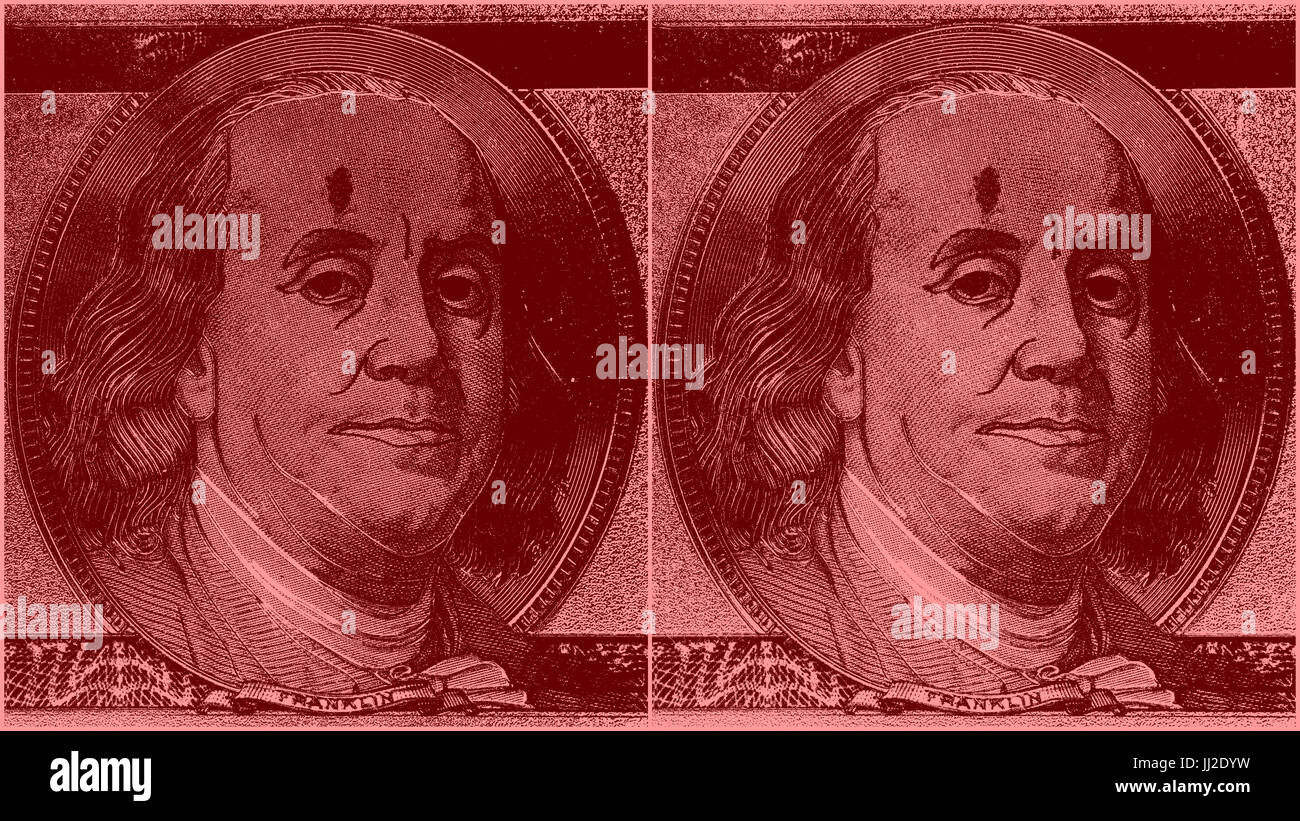 Portrait of U.S. president Benjamin Franklin Stock Photo - Alamy