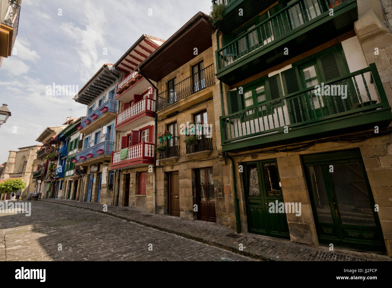 Facades of medieval houses hi-res stock photography and images - Alamy