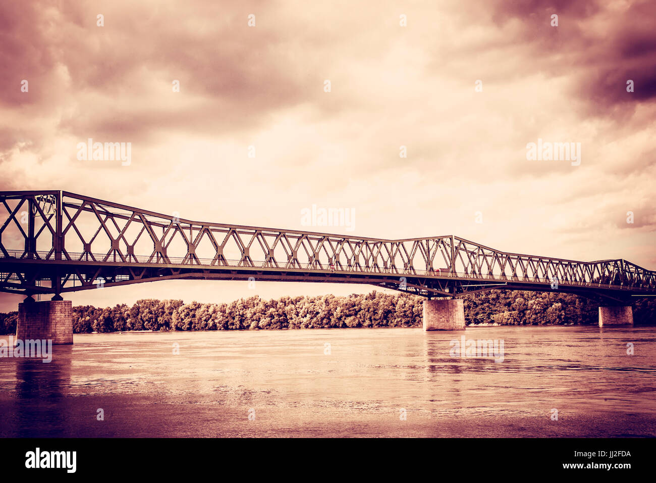 Bridge over river Stock Photo - Alamy