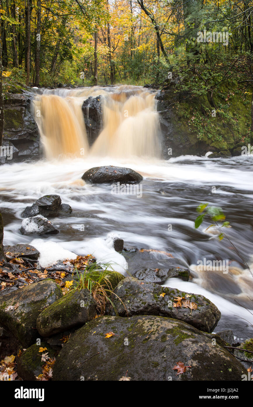 Root Beer Falls in Wakefield Michigan in the Upper Peninsula of ...