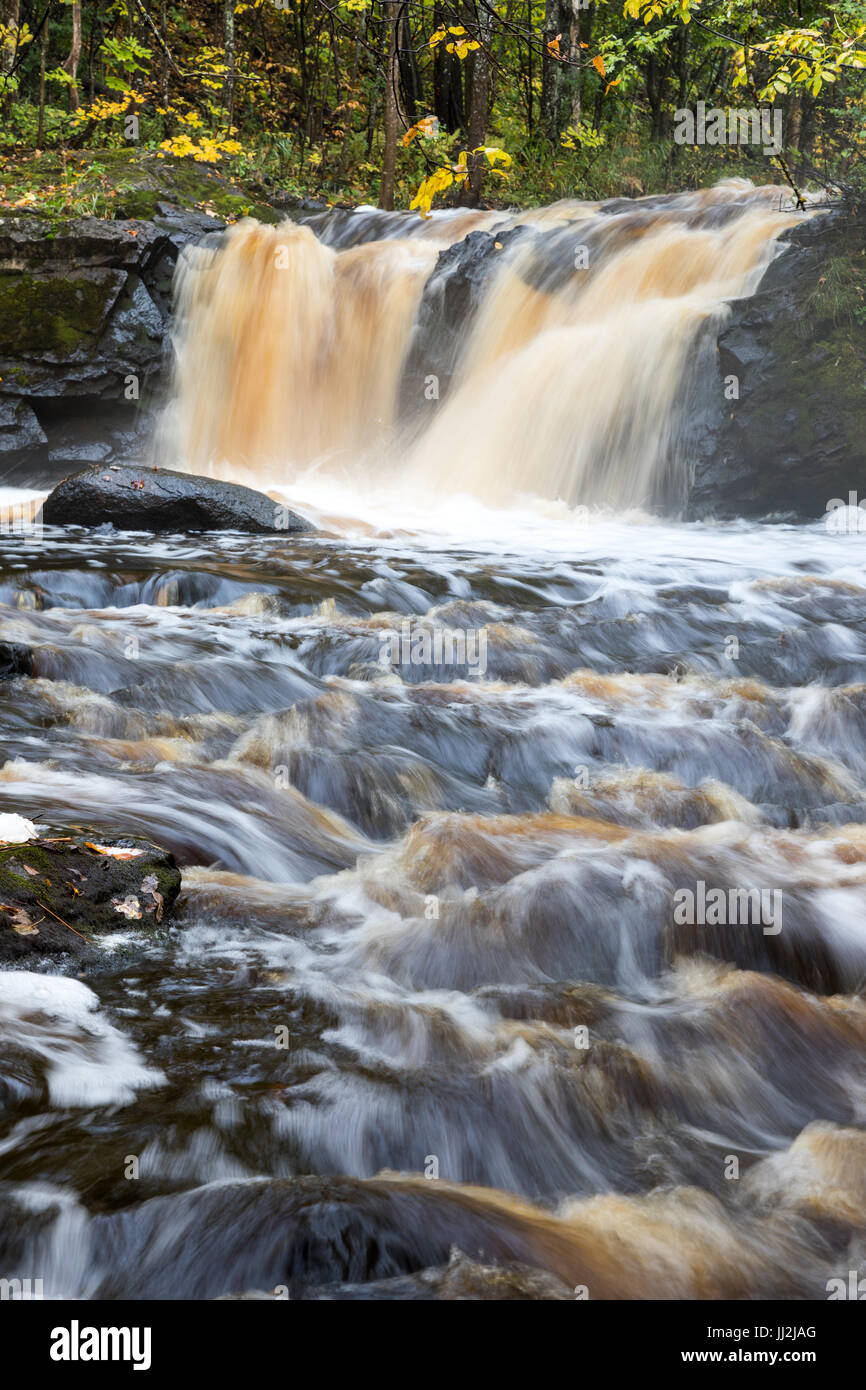 Root Beer Falls in Wakefield Michigan in the Upper Peninsula of ...