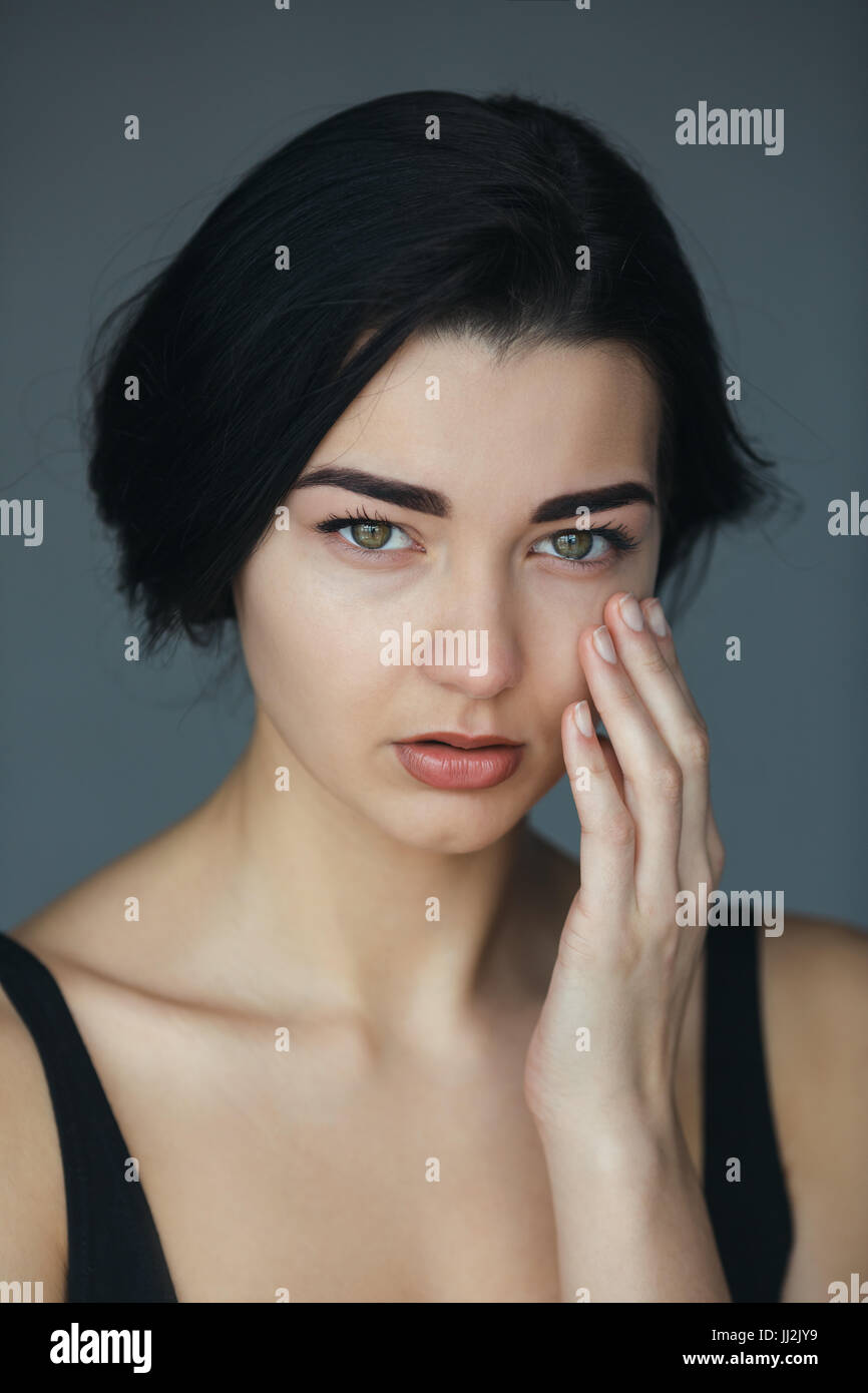 Beautiful woman crying Stock Photo - Alamy