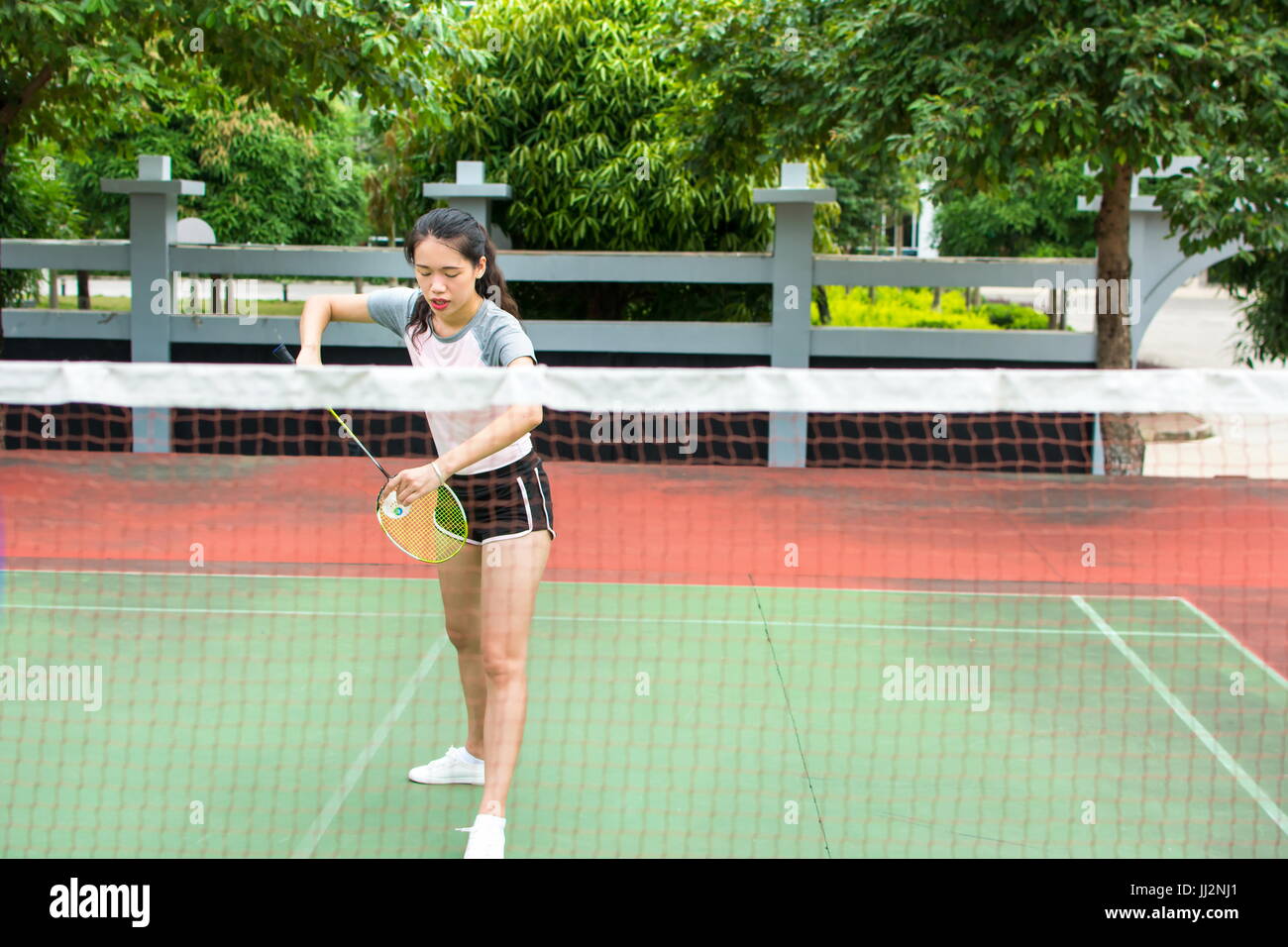 Asian badminton outdoor hi-res stock photography and images - Alamy