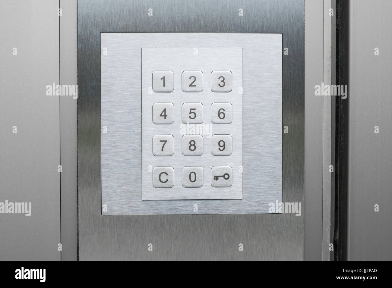 number pad on door , number keypad on door Stock Photo - Alamy